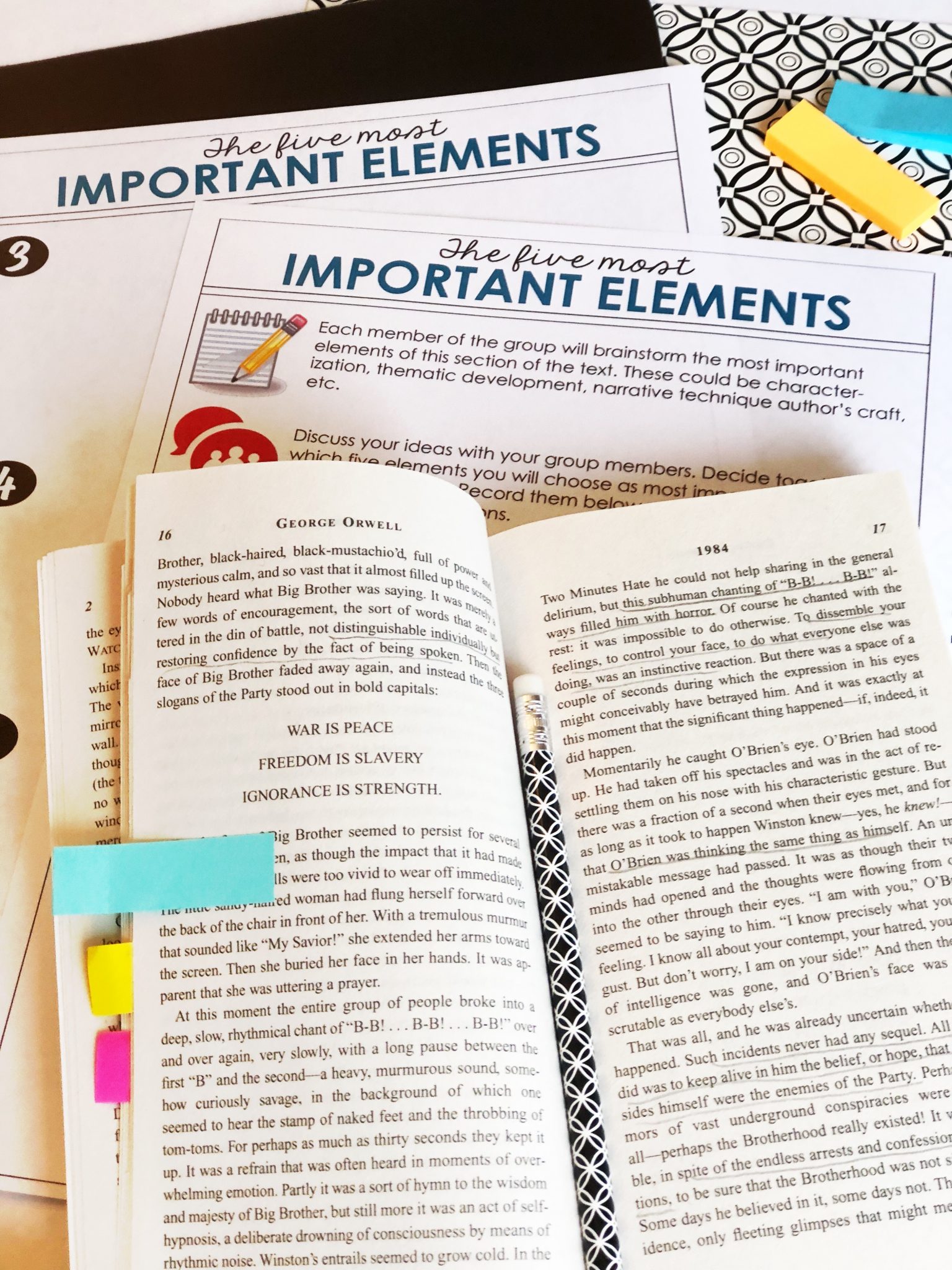 Teaching a novel with excerpts - Learning in Room 213