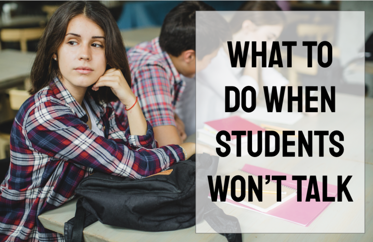 What to do when students won't talk - Learning in Room 213